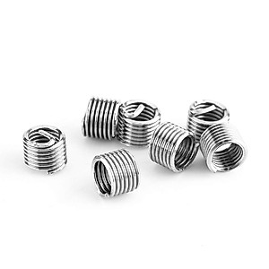 Highking Tool Thread Repair Kit, M7 x 1.0mm Metric Thread Repair Insert Kit Compatible Hand Tool Set for Auto Repairing (M7-1.0)