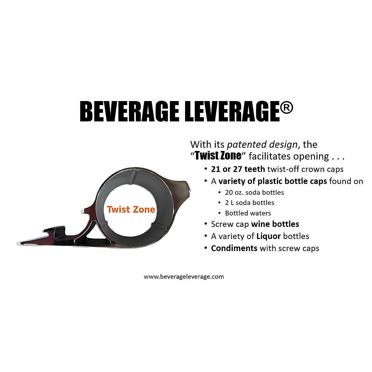 Portable Multi-function Beverage Bottle Opener & Can Opener | Water, Soda, Beer, Etc. | Useful Tool Aid for Hand Arthritis, Nail Protector, Weak Grip, & Phone Cradle