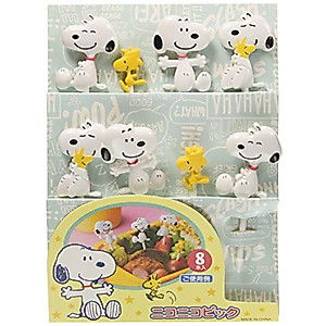 トルネ Torne PN-6 Snoopy Bento Picks, Character Valve, Deco Bento Lunch Box, Niconico, Pack of 8