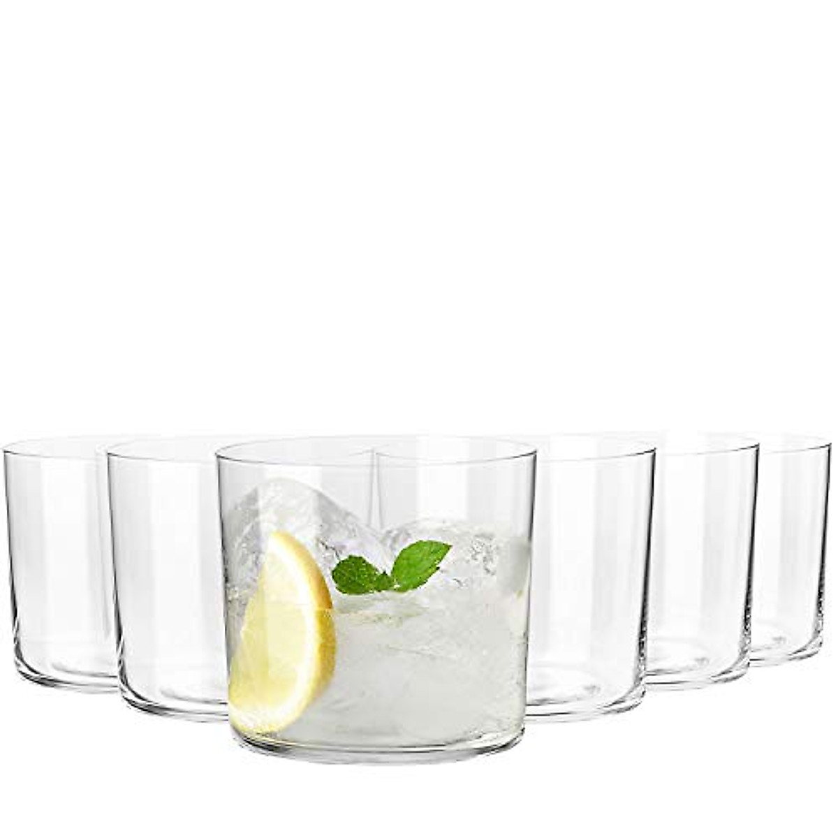 Krosno Cider Water Juice Glasses | Set of 6 | 12 fl oz | Mixology Collection | Ideal for Home Restaurant Events & Parties | Dishwasher Safe | Gift Idea | Made in Europe