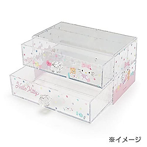 Sanrio Little Twin Stars 055743 Sparkly Clear Stacking Chest