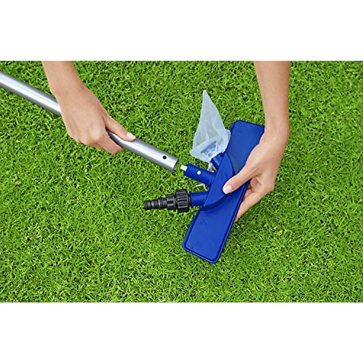 Flowclear Above Ground Pool Maintenance Kit | Features Vacuum and Leaf Skimmer Heads