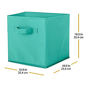 Whitmor Set of 2-10 x 10 x 10 inches-Turquoise Collapsible Cubes