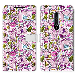 Wallet Phone Case Compatible with OnePlus Nord OnePlus 11 8T+ 10T 5G 8 Pro 1+7T Pro 7 Smoking Cigarettes Cover Magnetic Shockproof Lightweight Weed Trippy Stoner Flip Card Holder Chill Folio 420 Slim