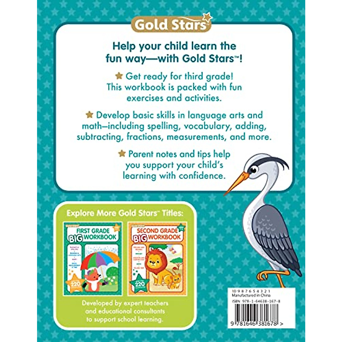 3rd Grade BIG Workbook All Subjects for Kids 8 - 9 includes 220+ Activities, Spelling, Grammar, Reading Comprehension, Writing, Math, and More