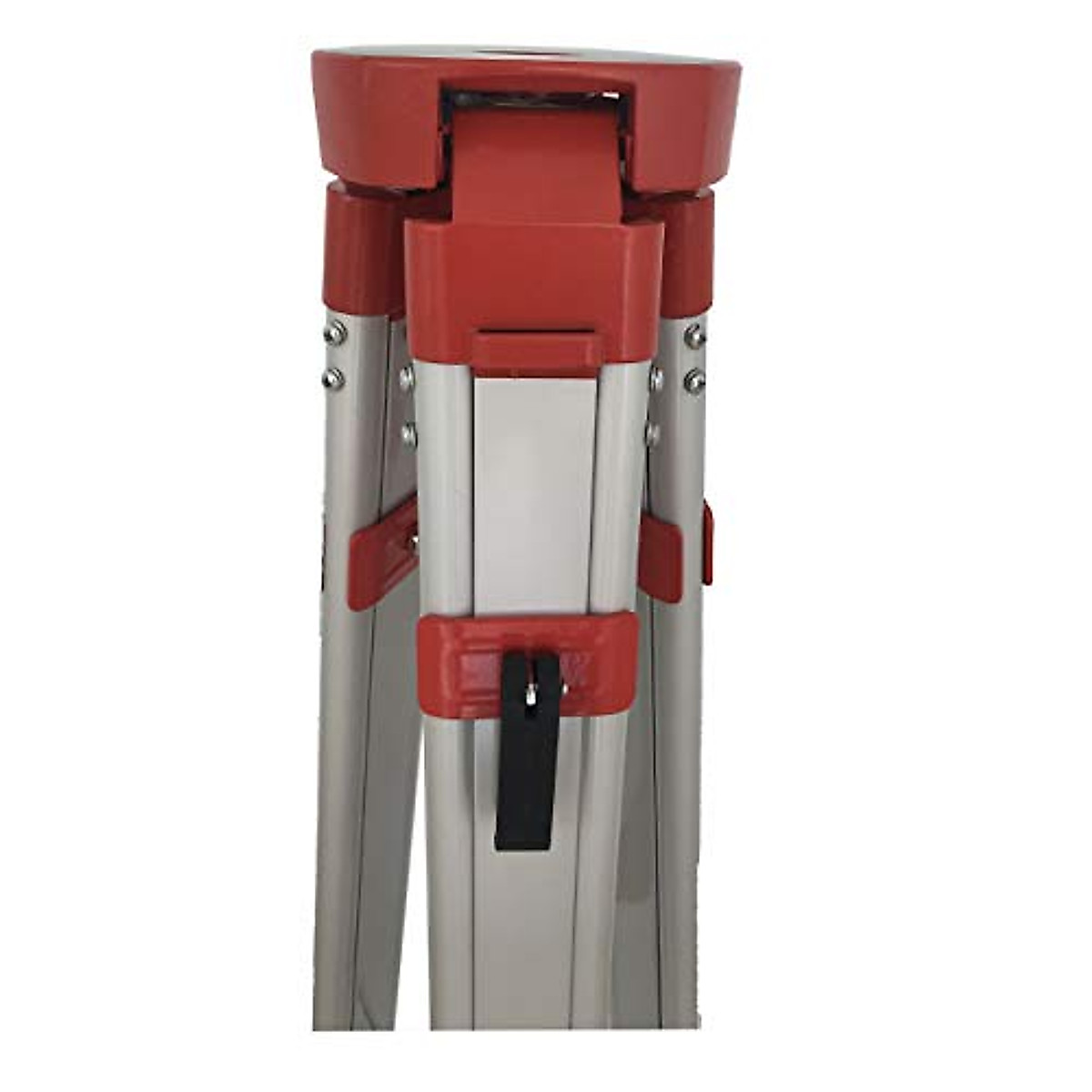 Surveying Tripod, Aluminum Survey Tripod with 5/8-Inch 11-Threaded Flat Head Quick Clamp for Auto Level