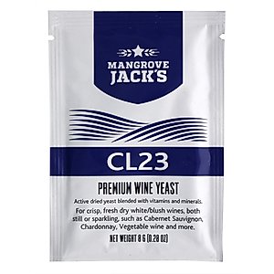 Mangrove Jack’s Wine Yeast - CL23 8g Treats 23L Dry White Blush Sparkling