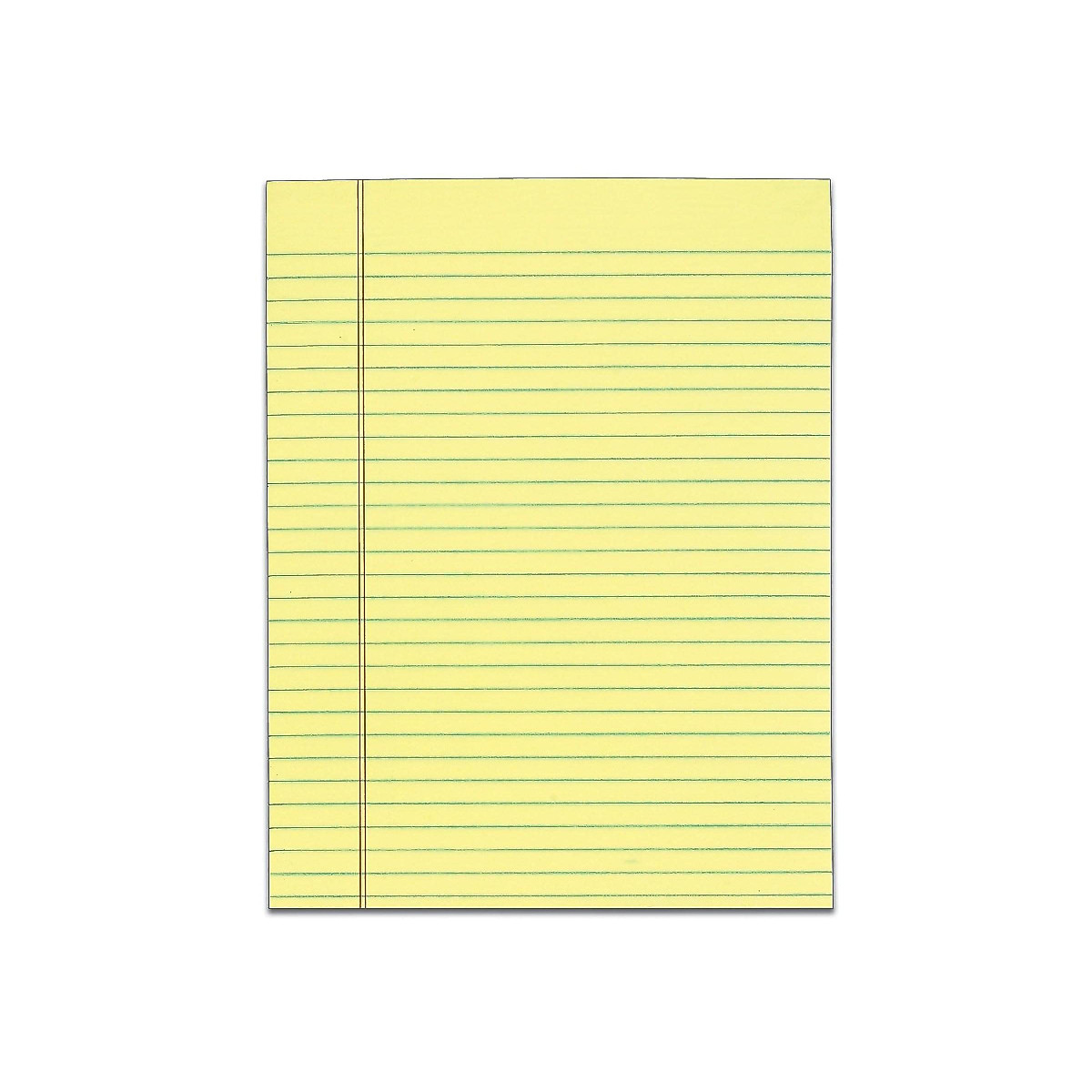 TOPS 7522 The Legal Pad Glue Top Pads, Legal/Wide, 8 1/2 x 11, Canary, 50 Sheets (Pack of 12)
