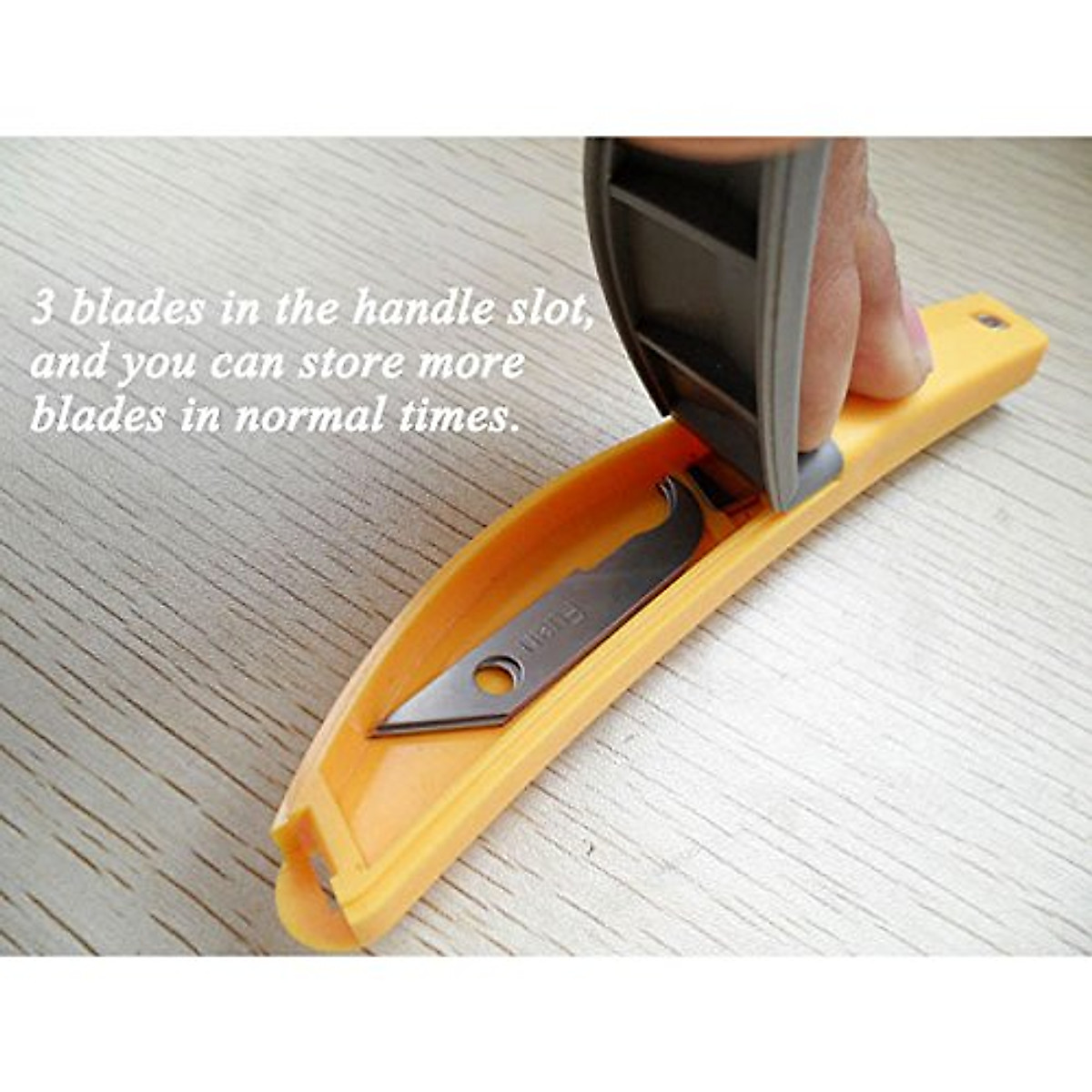 Multi-Use Acrylic Hook Knife Plastic PVC Cutter Craft Knife Cutting Plexiglass + 2 Blades