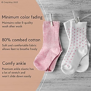 CozyWay Toddler Boy Socks With Grippers Non Slip Crew Grip Socks for Boys Soft Comfy Cotton - 3T-5T Multi Color Cars - 12 Pack
