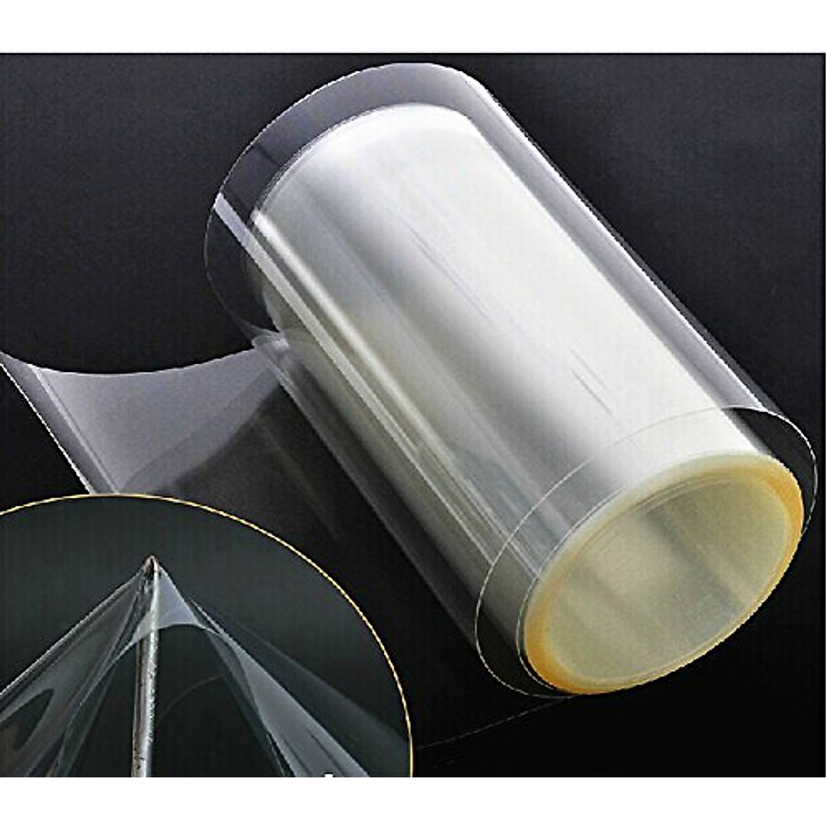 BESTERY Clear Vinyl Gloss Paint Protection Bulk Film Vinyl Wrap Coating Roll (12''X60'')