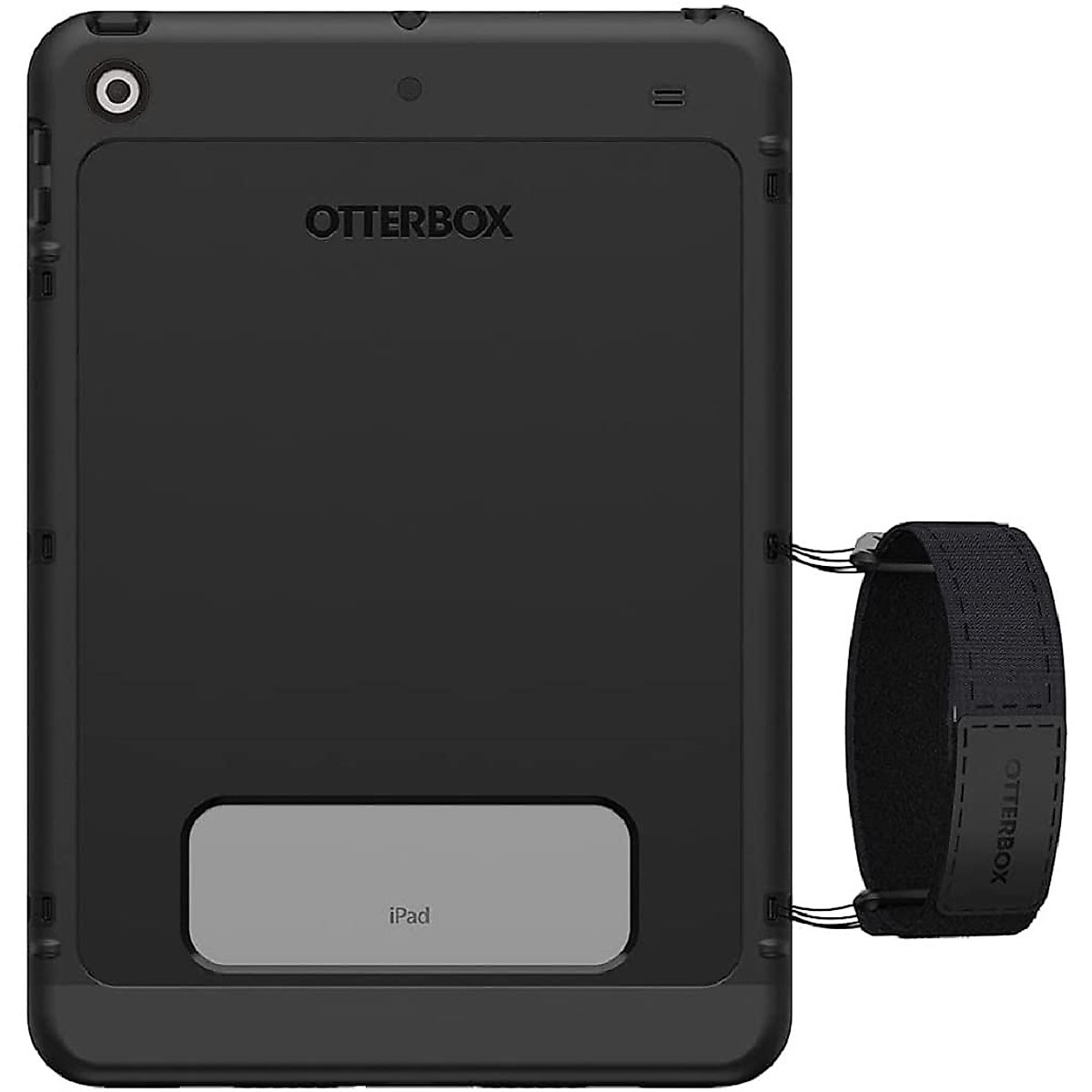 OtterBox ResQ Series Waterproof and Dustproof Case for iPad 7th, 8th & 9th Gen (10.2" Display - 2019, 2020 & 2021 Version - Only) - with Hand Strap - Non-Retail Packaging - Black