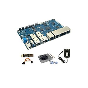 Banana Pi BPI-R3 Wi-Fi 6 OpenSource Wireless Dual-Band OpenWRT Router Board with MediaTek MT7986(Filogic 830),Support 5X GbE and 2X 2.5GbE SFP