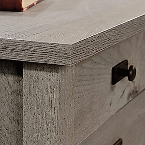 Sauder Cottage Road L-Desk, L: 65.12" x W: 58.66" x H: 29.76", Mystic Oak Finish