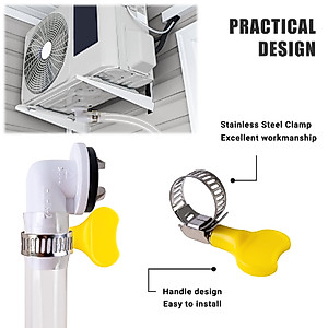 10ft Air Conditioner Drain Hose, AC Drain Hose Connector,Window Air Conditioner Drain Kit for Universal Mini-Split Unit (1Pack)