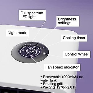 Evapolar evaLIGHTplus Personal Evaporative Air Cooler (White) and extra cartridge