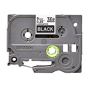 Brother P-Touch TZe Laminated Tape Cartridges - 0.38 Width - White - 1 Each