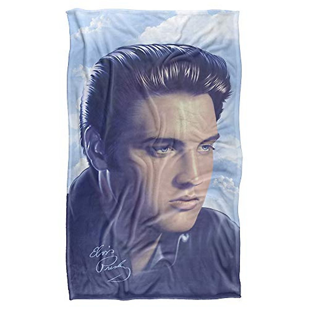 Elvis Presley Big Portrait Silky Touch Super Soft Throw Blanket 36" x 58"