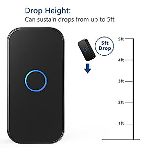 2D Bluetooth Barcode Scanner Wireless Bar Code Scanner QR 3-in-1 Bluetooth/USB Wired/2.4G Wireless Barcode Reader 1D QR Code Scanner for Inventory Code Image Reader for Tablet iPhone iPad Android PC