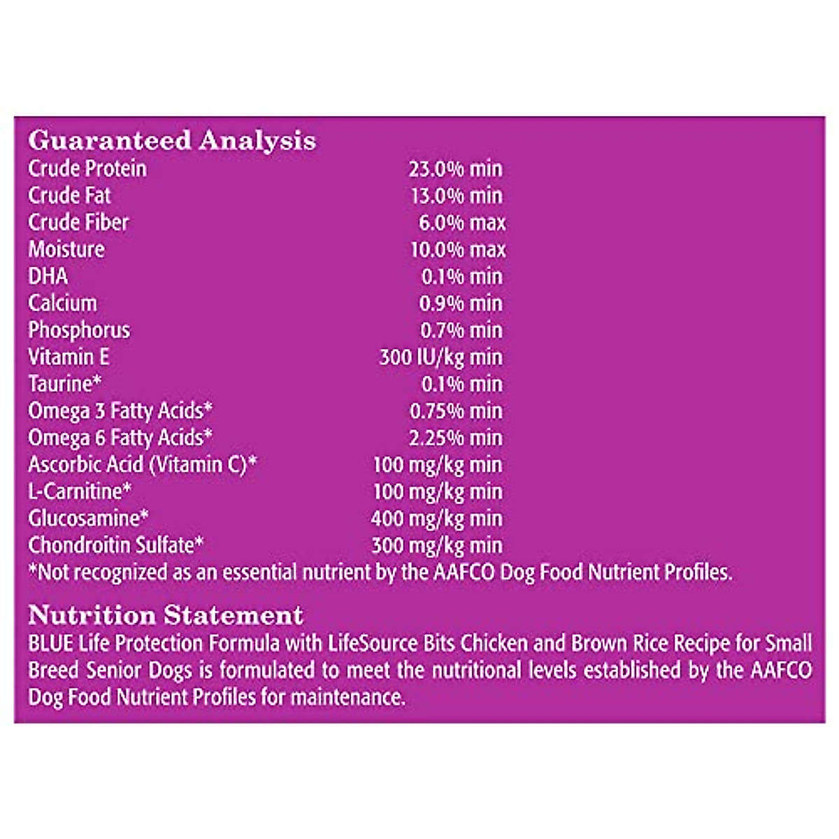 Blue Buffalo Life Protection Formula Natural Senior Small Breed Dry Dog Food, Chicken and Brown Rice 5-lb Trial Size Bag