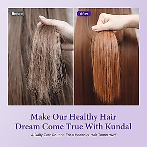 Kundal Honey & Macadamia Natural Conditioner [Baby Powder] Korean Hair Care Damage Repair, Deep Hydration, Long Lasting Fragrance, with Honey, Argan Oil, Macadamia Oil 16.9fl oz