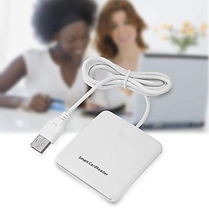 USB Smart Chip Reader,Portable USB Credit Card Reader,Full Speed Smart IC Mobile Bank Credit Card Readers for Supports 98/me/2000/xp/vista/Win7(32bit&64bit), OS X, Linux