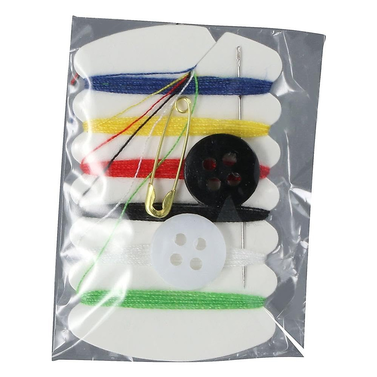 HomeSoGood 100Sets Mini Travel Sewing Sets with Needles,Thread,Buttons and Pins for Hotel and Travel Essentials (6 Colors)