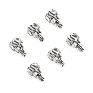 Favordrory 6#-32x5 Computer Case Thumb Screws, Silver, 50 Pieces