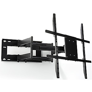 Displays2go Articulating TV Wall Mount for 42-90 Inch HDTV, Steel, Panning/Tilting VESA Bracket (HVAWM4290L)