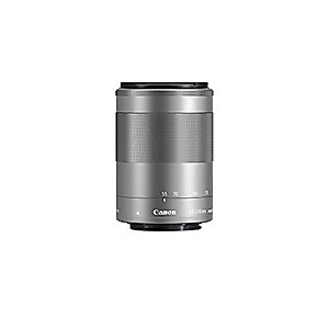 Canon EF-M 55-200mm f/4.5-6.3 Image Stabilization STM Zoom Lens (Silver) (Renewed)
