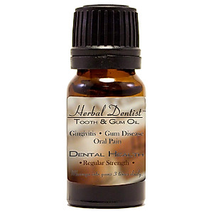 Herbal Dentist Tooth & Gum Oil - #1 Treatment for Gum Disease, Periodontal Disease, Gingivitis, Bleeding Gums, Receding Gums, Toothache, Oral Pain, Abscessed Tooth, Bad Breath
