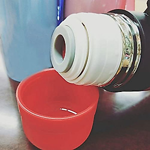 Travel Cup Vacuum Flask Lid Drinkware Mug, Universal Vacuum Flasks Lid Drinkware Thermose Accessories(5.2cm Black Grey)