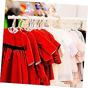 Cabilock 7pcs Closet Divider Kids Wooden Hangers Toddler Hangers Hangers Closet Dividers Baby Hangers Baby Closet Organizer Wood Clothes Rail Wardrobe Baby Hangers for Closet