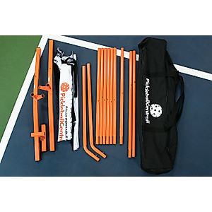 PickleballCentral Rally Pickleball Net, Portable Net System, Indoor/Outdoor, Pickleball Training Aids, Regulation Size, Alloy Steel Frame, Net and Carry Bag