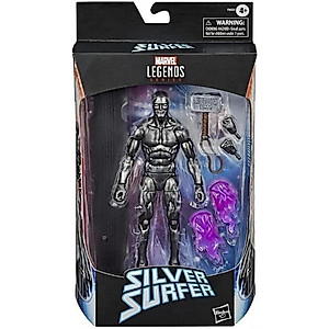 Hasbro Marvel Legends Series Avengers 15-cm Collectible Action Figure Toy Silver Surfer with 6 Accessories