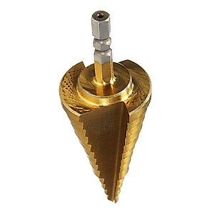 Nxtop Titanium Step Drill Bit High Speed Steel 13 Steps Hex Shank 6-35MM