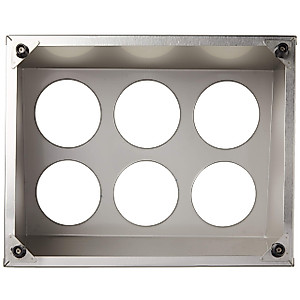 Winco 6 Hole Flatware Cylinder Holder, 2-Tier