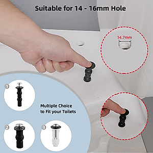 Hibbent Bidet Attachment for Toilet, Non-Electric Dual Nozzle for Frontal & Rear Wash with Universal Toilet Seats Screws and Bolts Metal