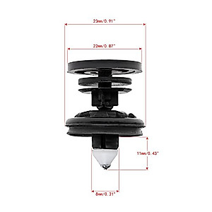 Mtsooning 30pcs Door Panel Card Trim Clips for Porsche Boxster Cayenne Cayman 911 Carrera Interior
