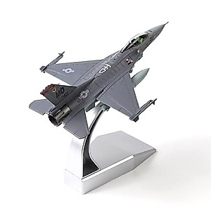 NUOTIE 1/100 F-16C Fighting Falcon Fighter Model Metal DieCast Aircraft Jet Kit Fighter Plane Model Military Airplane for Collection and Gift