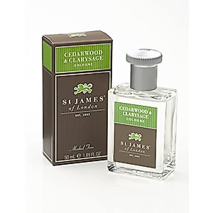 St James of London Cedarwood & Clarysage Cologne, 1.69 Fl Oz