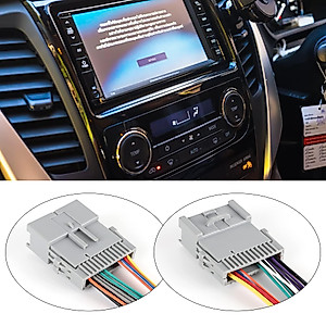 RED WOLF Stereo Wiring Harness Fit for 2002-2008 GMC Envoy Sierra Chevy Silverado Impala Aftermarket Stereo Radio Wire Cable Connector Adapter