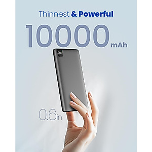 IXNINE Portable Charger Power Bank - 22.5W Fast Charging USB C Battery Pack 10000mAh Slim Portable Phone Charger for Cell Phone Tablet