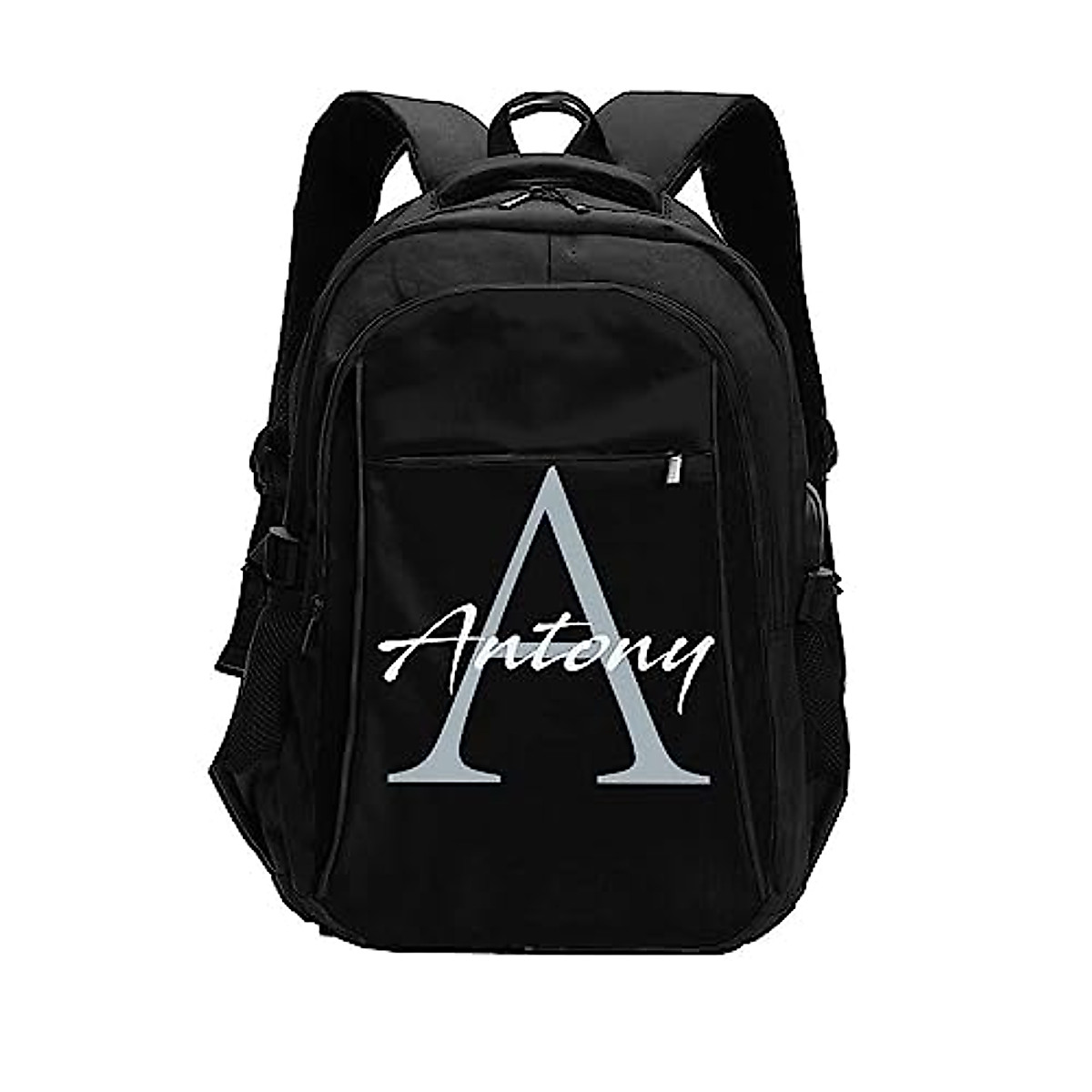Slocenk Custom Backpack Personalized Laptop Backpack for Women Men with Name Photo Customized Travel Computer Bookbag with USB Port