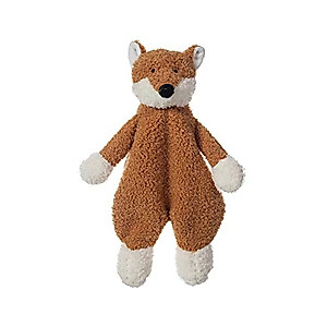 Apricot Lamb Stuffed Animals Security Blanket Yellow Fox Infant Nursery Character Blanket Luxury Snuggler Plush(Yellow Fox, 10 Inches)
