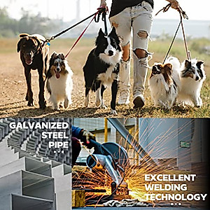 Olympia Tools 4x4x6 Dog Kennel - Outdoor Dog Kennel Small with UV Protection Waterproof Cover, Welded Wire Dog Kennels - Ideal for Dog, Pet Cage, Yard Wire Fence, Patio Crates, Black (90-542)