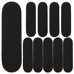 jojofuny Fingerboard Foam Grip Tape 10pcs Adhesive Backing Non Slip Foam Grip Tape for Fingerboards Finger Skateboards Toy Black