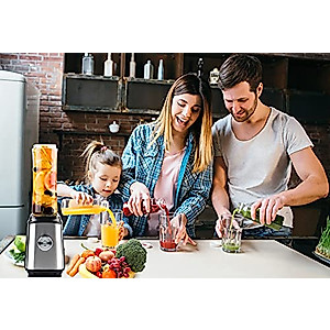 Single Serve Blender, Personal Blender for Smoothies and Shakes, Smoothies Blender with 2 Tritan BPA-Free 20Oz Blender Cups and Cleaning Brush, 300W