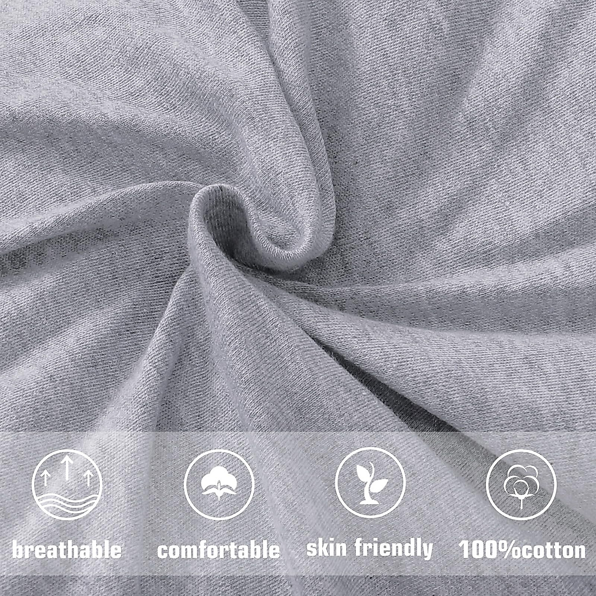 OPAWO Newborn Baby Footed Romper with Mitten Cuffs Blank Cotton Onesie Double Zipper Jumpsuit for Boys Girls 0-6 Months(Zipper/Black/White/Gray,0-3Months)