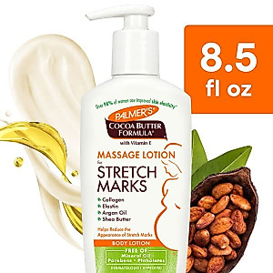 Palmer's Cocoa Butter Formula Massage Lotion For Stretch Marks with Vitamin E and Shea Butter Women Body Lotion, 8.5 Ounce (Pack of 2)